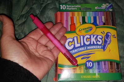 Crayola 10ct Clicks Retractable Markers : Target