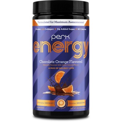 Perk Energy Original Chocolate Orange Flavored (20 Servings) - Gluten ...
