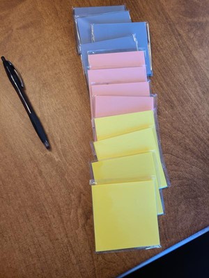 Paper Junkie 12 Pack Transparent Sticky Notes, Self-stick Pads, 3 ...