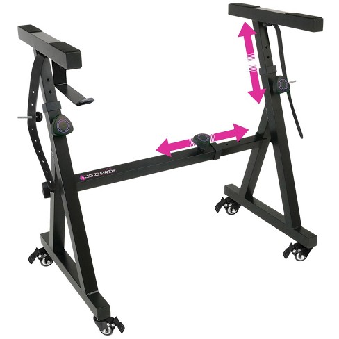 Liquid Stands Keyboard Stand W/ Wheels - Z Style Adjustable & Portable ...