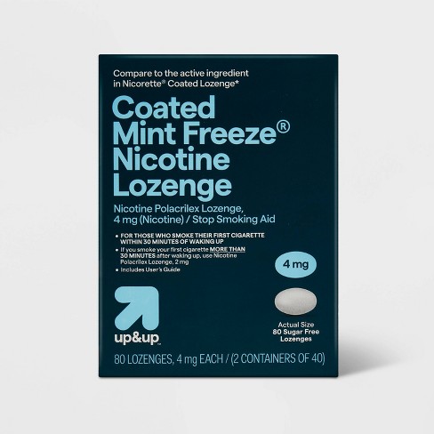 4mg Mini Coated Lozenge Mint - 80ct - Up&up™ : Target