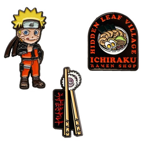 Naruto Shippuden Enamel Filled 3-pack Lapel Pin Set : Target