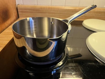 1.5qt Stainless Steel Sauce Pan With Straining Lid Silver - Figmint ...