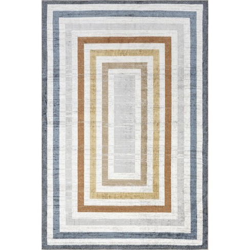 Nuloom Alienor Geometric 5x8 Machine Washable Indoor Area Rug For ...