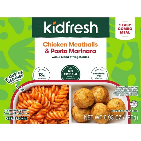 Kidfresh Frozen Chicken Meatballs & Pasta Marinara - 6.9oz : Target