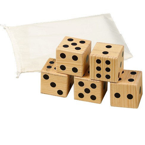 The Lakeside Collection Jumbo Wood Indoor/outdoor Games - Set Of 5 ...