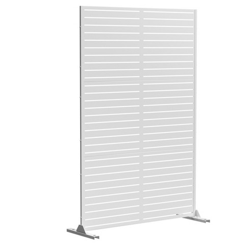Neutypechic Metal Outdoor Privacy Screen Freestanding Patio Decorative ...