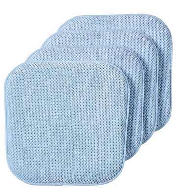 Goodgram Non Slip Chenille Premium Memory Foam Chair Cushions (4 Pack ...