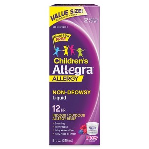 Children's Allegra 12 Hour Non-drowsy Allergy Relief Liquid - Berry ...