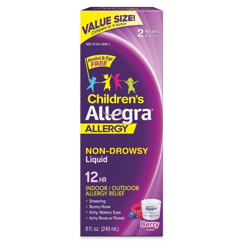 Children's Allegra 12 Hour Non-drowsy Allergy Relief Liquid - Berry ...