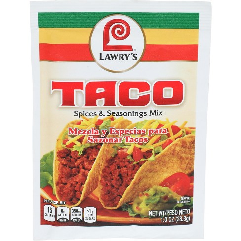 Lawry's Spices & Seasonings Taco - Case Of 12 - 1oz : Target