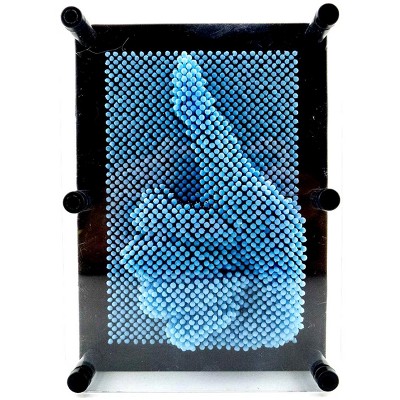 Link 3d Pin Art Impression Board Molds To Hands, Face, And Feet, Fun ...