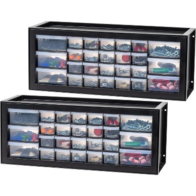 Iris Usa 2 Pack 26 Drawer Parts Cabinet Teacher Toolbox Organizer For ...