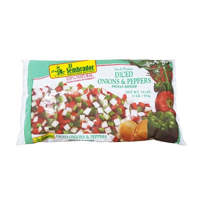 El Sembrador Fresh Frozen Diced Onions & Peppers - 16oz : Target
