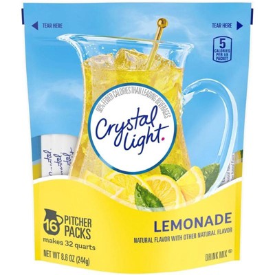 Crystal Light Natural Lemonade Drink Mix - 6pk/0.53oz : Target