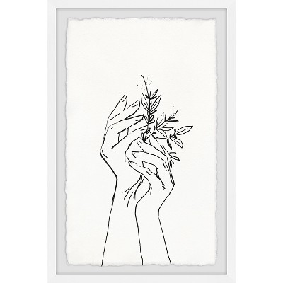 HomeStock 25 in. L x 17 in.W Framed Portrait Digital Art For Wall Art ...