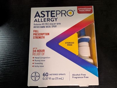 Astepro Allergy Azelastine Hydrochloride Steroid Free Antihistamine ...