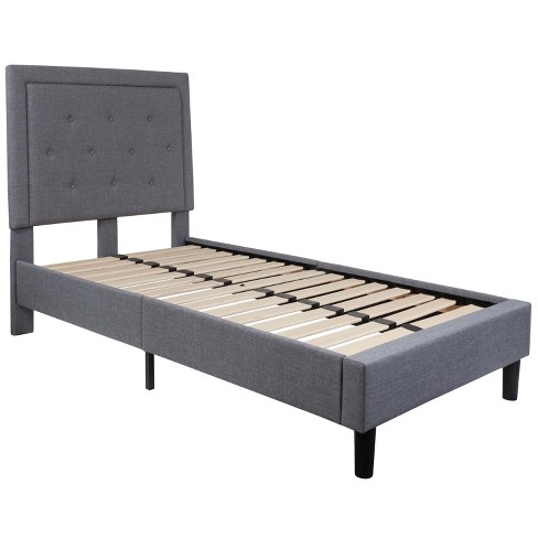 Merrick Lane Twin Size Platform Bed Tufted Upholstered Platform Bed In ...