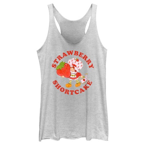 Women's Strawberry Shortcake Center Berry Racerback Tank Top : Target