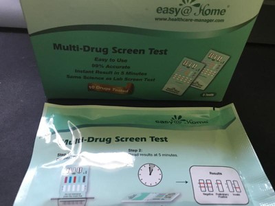 Easy@home 10 Panel Instant Drug Test Kit – 5pk : Target