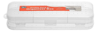 Enday 8" Double Desk Organizer Box, Clear : Target