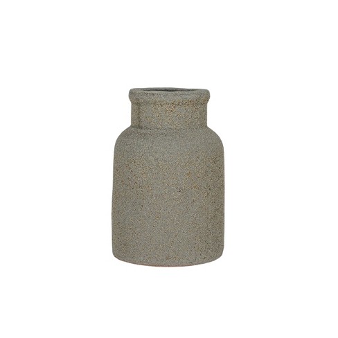 Distressed Gray Terracotta Bud Vase By Foreside Home & Garden : Target