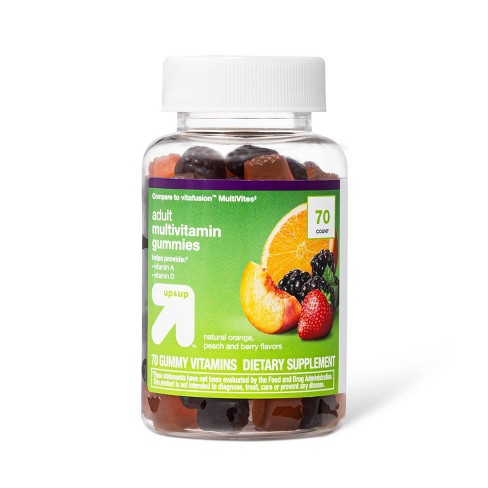 Adult Multivitamin Gummies - Orange, Peach & Berry - Up&up™ : Target