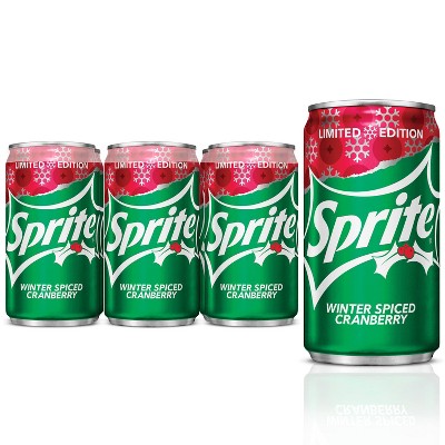 Sprite Winter Spice Cranberry – 6pk/6.75 fl oz Mini Cans – Target ...
