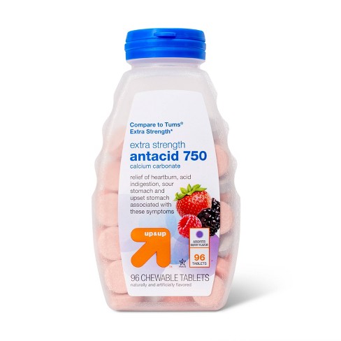 Extra Strength Antacid Assorted Berry Chewable Tablets - 96ct - Up&up ...