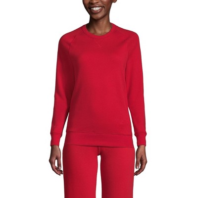 Lands' End Adult Crewneck Sweatshirt - Large - Red : Target