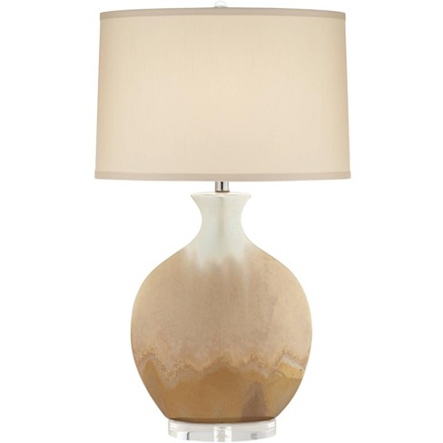 Possini Euro Design Marci Modern Table Lamp 32" Tall Ceramic Ivory Drip ...