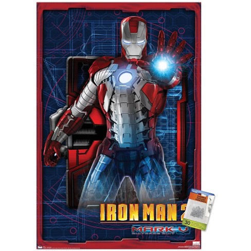 Trends International Marvel Iron Man 2 - Briefcase Armor Unframed Wall ...