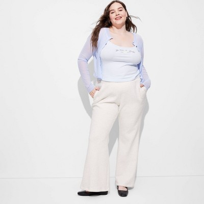 Women's Mid-rise Flare Sweatpants - Wild Fable™ Heather Gray 3x ...