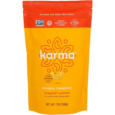Karma Cashews Golden Turmeric - Pack Of 6 - 7 Oz : Target