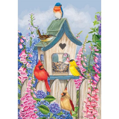Birds Of Spring Floral Garden Flag Cardinals Bluebird 18" X 12.5 ...