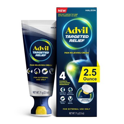Advil Targeted Relief Pain Relieving Cream With Massage Applicator - 2 ...