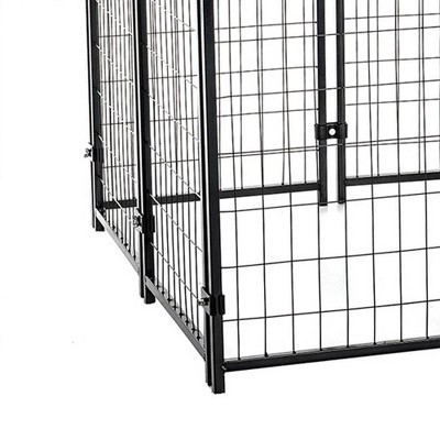 Lucky Dog 4' X 4' X 4.5' Covered Wire Dog Fence Kennel Pet Play Pen (2 ...