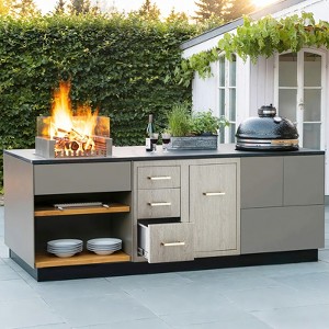Stainless Steel Outdoor Kitchen Door Drawer Combo - Triple Drawers ...