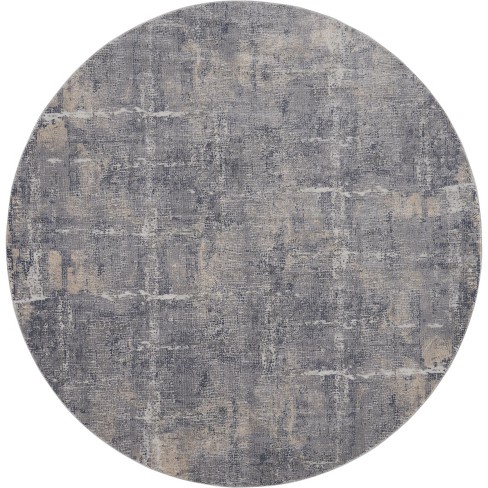 Nourison Rustic Textures Contemporary Indoor Area Rug Grey/beige 7'10 ...
