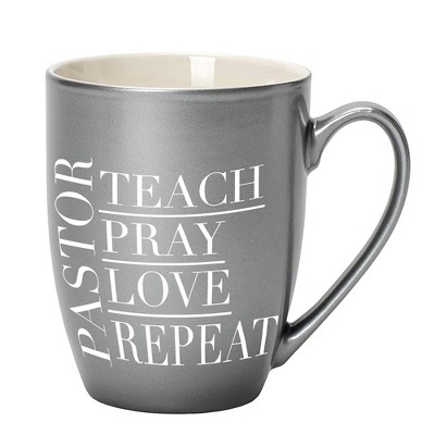 Elanze Designs Pastor Teach Pray Love Repeat Black 10 Ounce New Bone ...