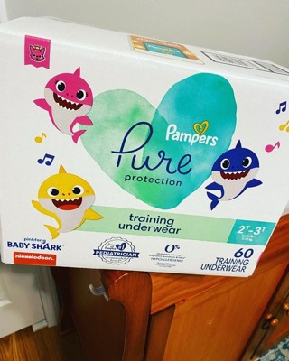 Pampers Pure Protection Training Underwear - Baby Shark - Size 2t-3t ...
