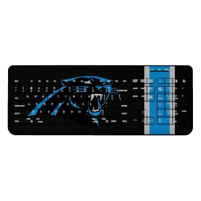 Keyscaper Carolina Panthers Stripe Wireless Usb Keyboard : Target