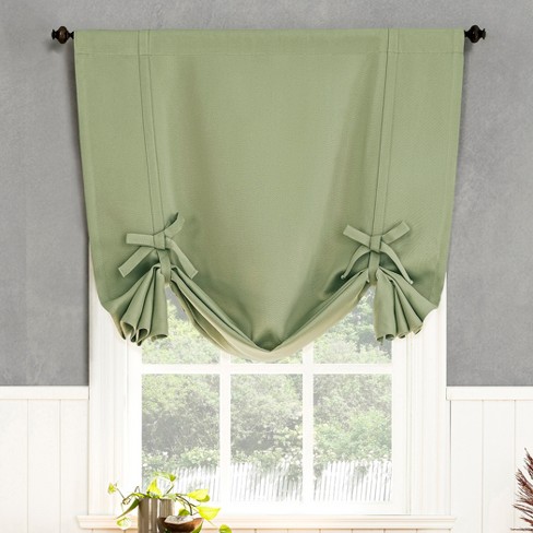 40"x63" Sun Zero Blackout Kenneth Energy Saving Rod Pocket Tie-up ...