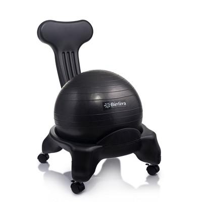 Bintiva Stability Ball Chair, Adult, Black/black : Target