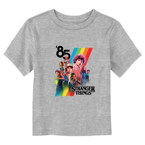Toddler's Stranger Things Retro Character Stripes T-shirt : Target