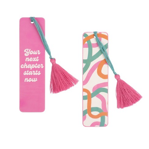 Your Next Chapter 2pk Faux Leather Double Sided Bookmark : Target