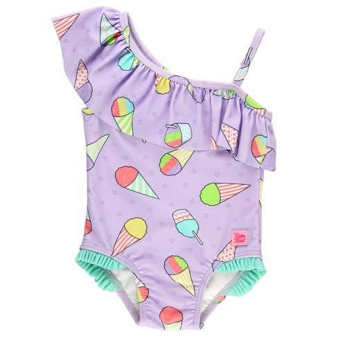 Rufflebutts Girls One Shoulder Ruffle One Piece : Target