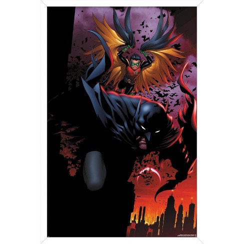 Trends International Dc Comics Batman - Batman And Robin Attack Framed ...