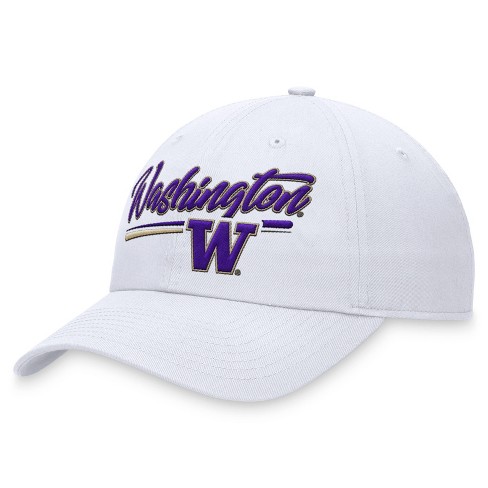 Ncaa Washington Huskies Unstructured Washed Cotton Twill Hat - White ...