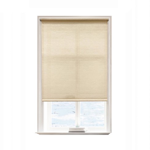 1pc 55"x72" Light Filtering Natural Roller Window Shade Linen - Lumi ...